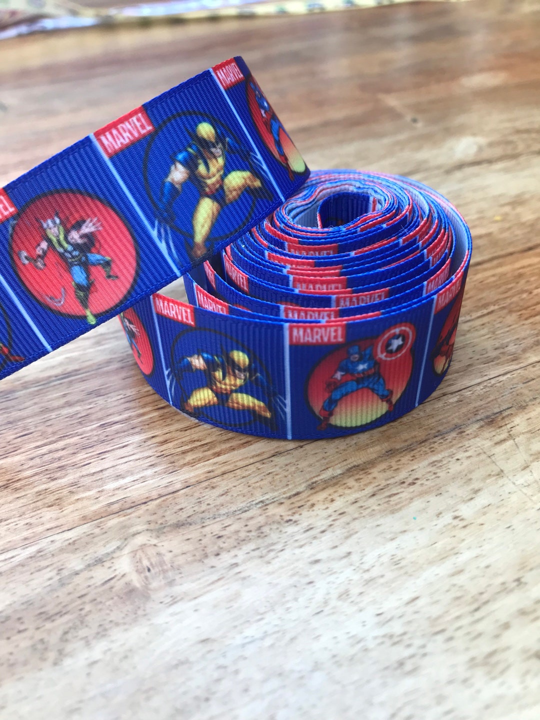 Marvel inspired ribbon ~ 2 yards - Etsy Österreich