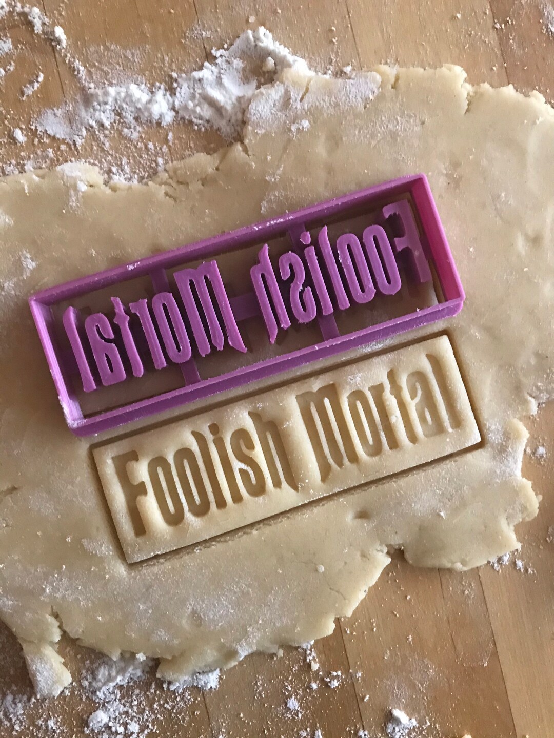 Haunted Mansion Foolish Mortal Cookie Stamp / Embosser / - Etsy