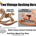 Antique 1890 Rocking Horse Quick N' Easy Heirloom Rocking Horse Wood ...