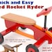 Quick & Easy Red Rocket Ryder (PDF Download) - Etsy