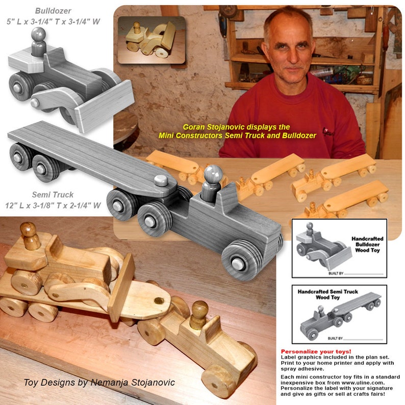 Mini Constructors Set of Six Construction Trucks 3 PDF - Etsy
