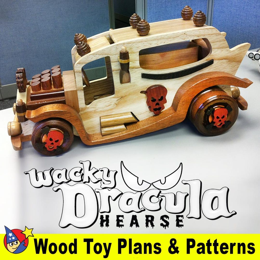 Scroll Saw Magic Wacky Dracula Hearse (PDF Download) - Etsy