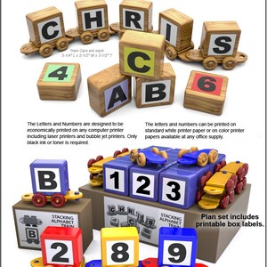 Learning Toys Stacking Alphabet Name Train (PDF Download) - Etsy
