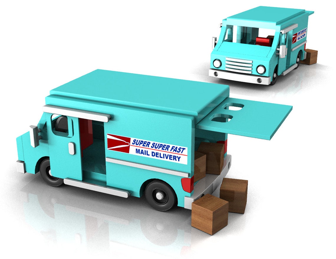 Wood Toy Plan Fast Foodie N Delivery Trucks 2 PDF Downloads | Etsy