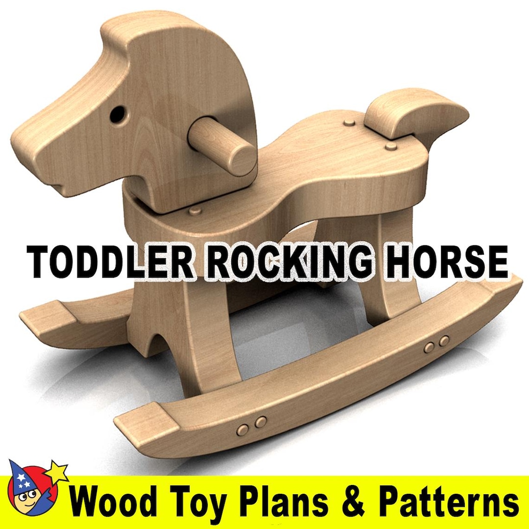 Baby Rocking Pony + Toddler's Rocking Pony Wood Toy Plans & Patterns (2 ...