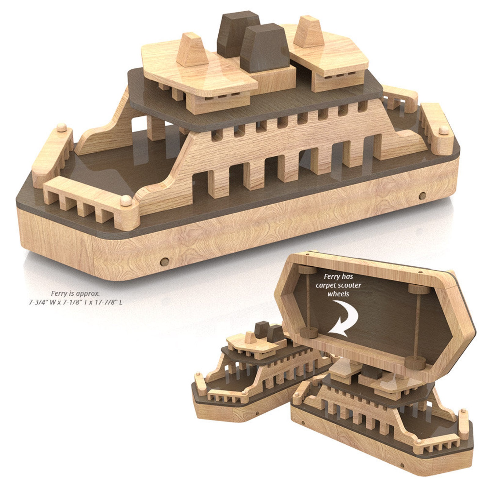 Famous Washington State Ferry Wood Toy Plans & Patterns (PDF Download ...