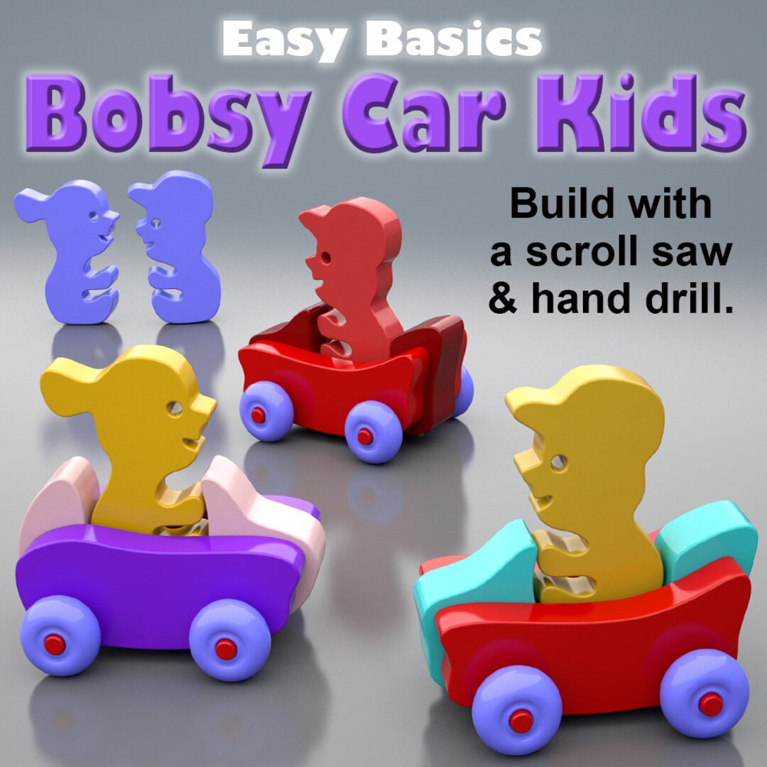 Easy Basics Bobsy Car Kids Wood Toy Plans & Patterns PDF Download - Etsy