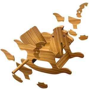 Circa 1964 Classic Baby Rocker Wood Toy Plans & Patterns (PDF Download ...