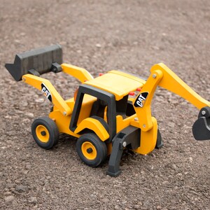 CAT Backhoe Loader Wood Toy Plans & Patterns (PDF Download) - Etsy