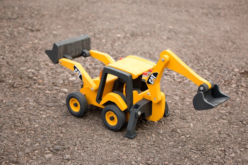 CAT Backhoe Loader Wood Toy Plans & Patterns (PDF Download) - Etsy