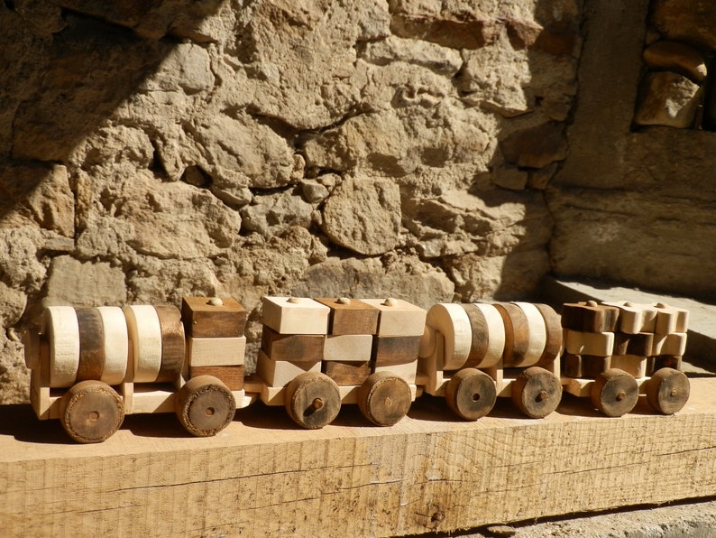 Wood Toy Plan Easy Basics Skill Building Puzzle Train PDF | Etsy