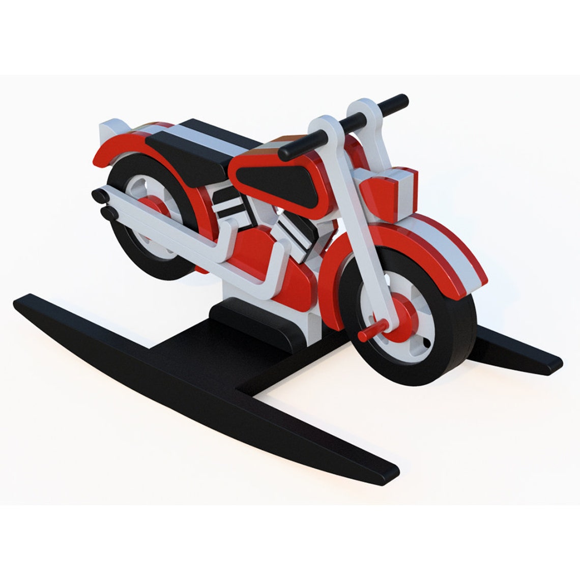 The Big Easy Rocking Motorcycle Wood Toy Plans & Patterns PDF - Etsy