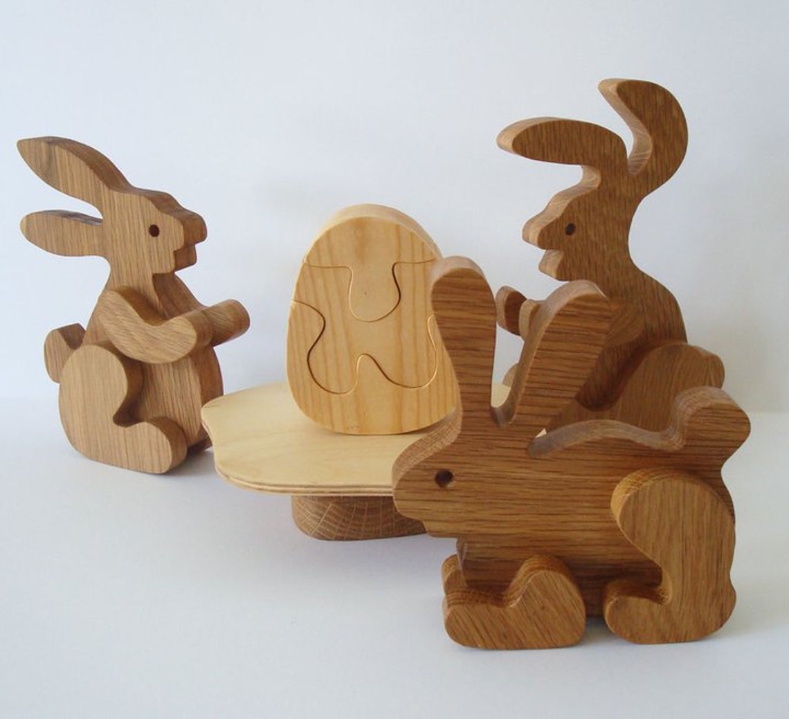 Bunny Pals Scroll Saw Wood Toy Plans & Patterns PDF Download - Etsy