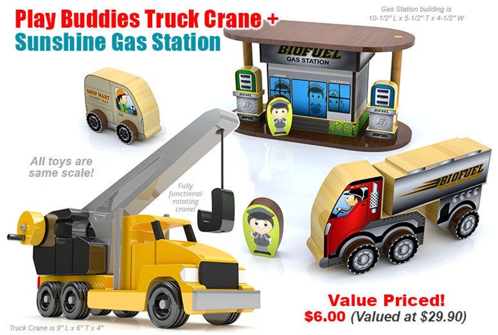 Play Buddies Truck Crane Sunshine Village Gas Station 2 PDF - Etsy