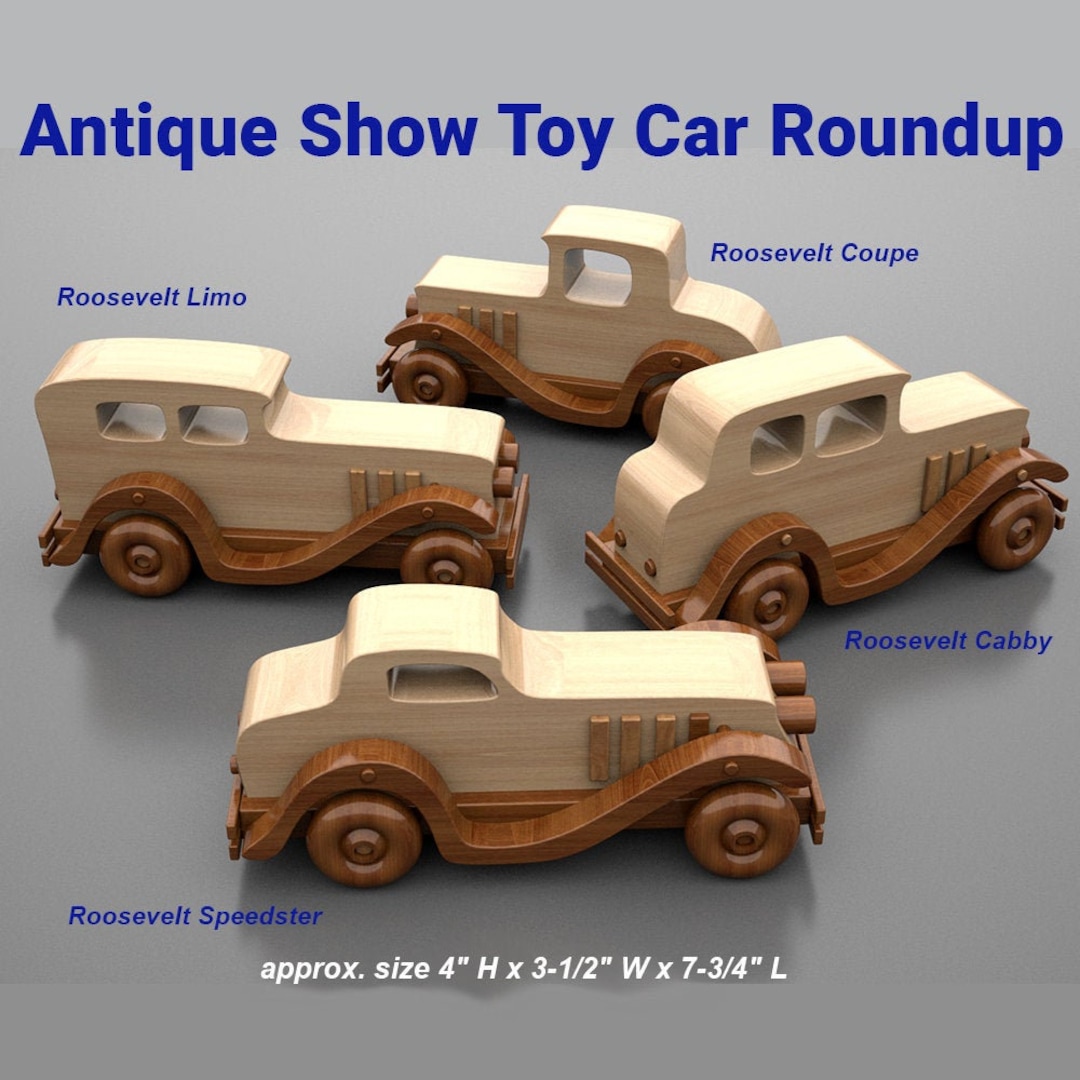 Antique Show Toy Car Roundup Wood Toy Plans & Patterns PDF - Etsy Australia
