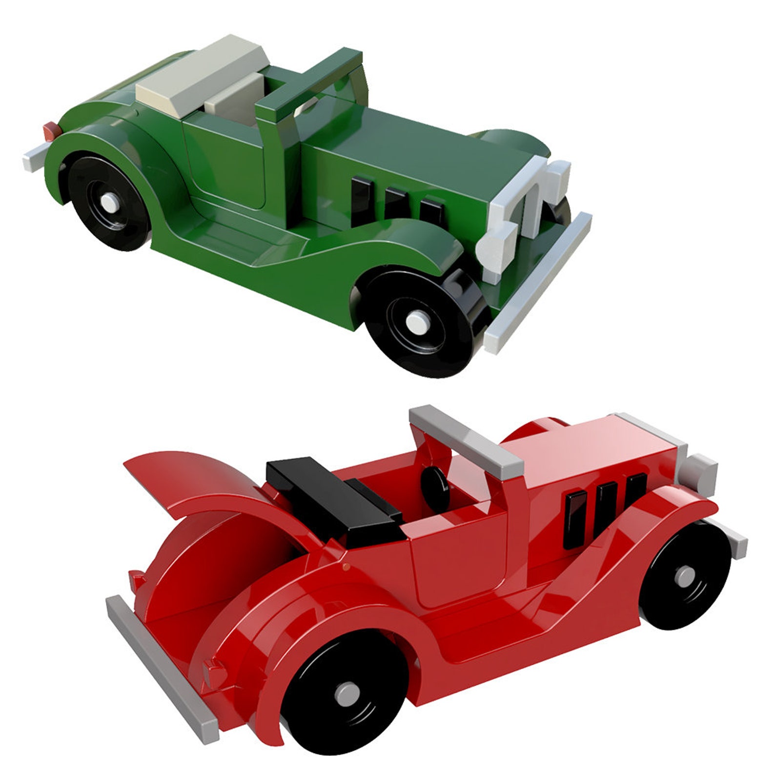 1930 FBI Limo & Gangster Cars Wood Toy Plans and Patterns (4 PDF ...