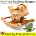 Rocking Motorcycle Wood Toy Plans & Patterns PDF Download SVG File for ...