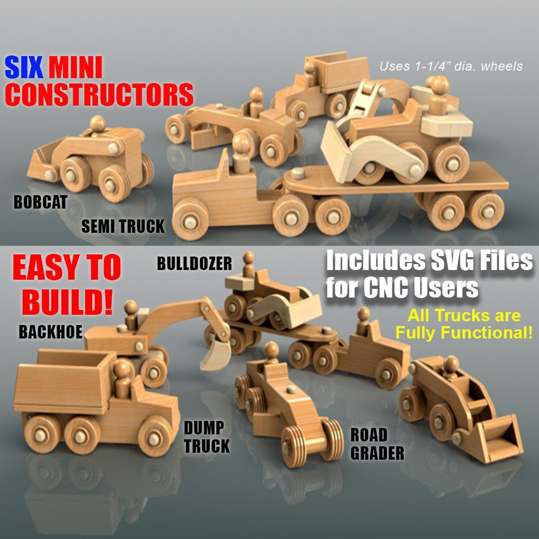 Mini Constructors Set of Six Construction Trucks 3 PDF - Etsy