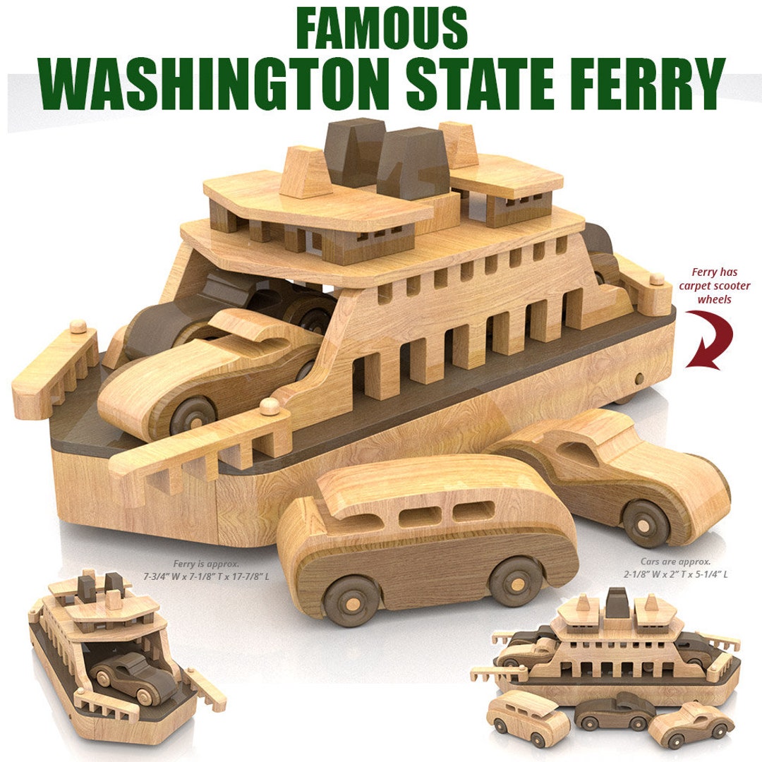 Famous Washington State Ferry Wood Toy Plans & Patterns PDF Download - Etsy