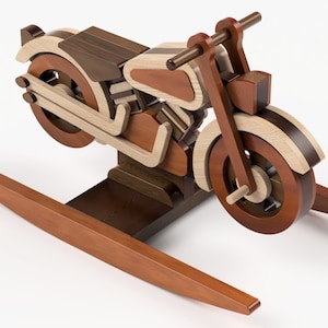 Rocking Motorcycle Wood Toy Plans & Patterns (PDF Download + SVG File ...