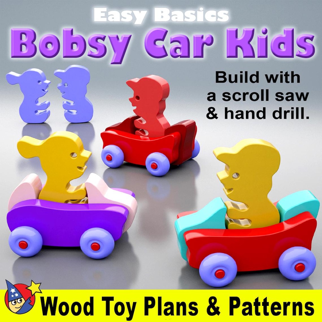 Easy Basics Bobsy Car Kids Wood Toy Plans & Patterns PDF Download - Etsy