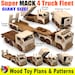 The Big Easy Triple Truck Fleet Wood Toy Plans & Patterns 4 PDF Downloads - Etsy