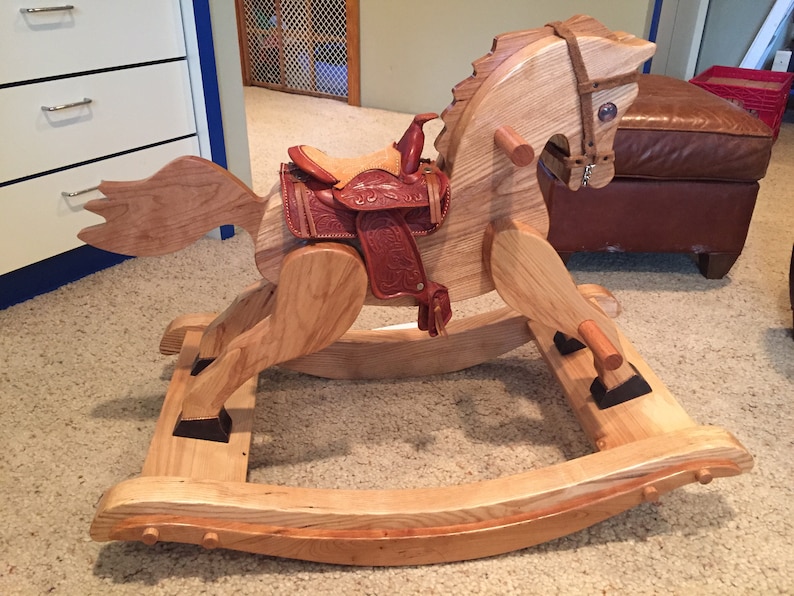 Antique 1890 Rocking Horse Wood Toy Plans & Patterns PDF - Etsy