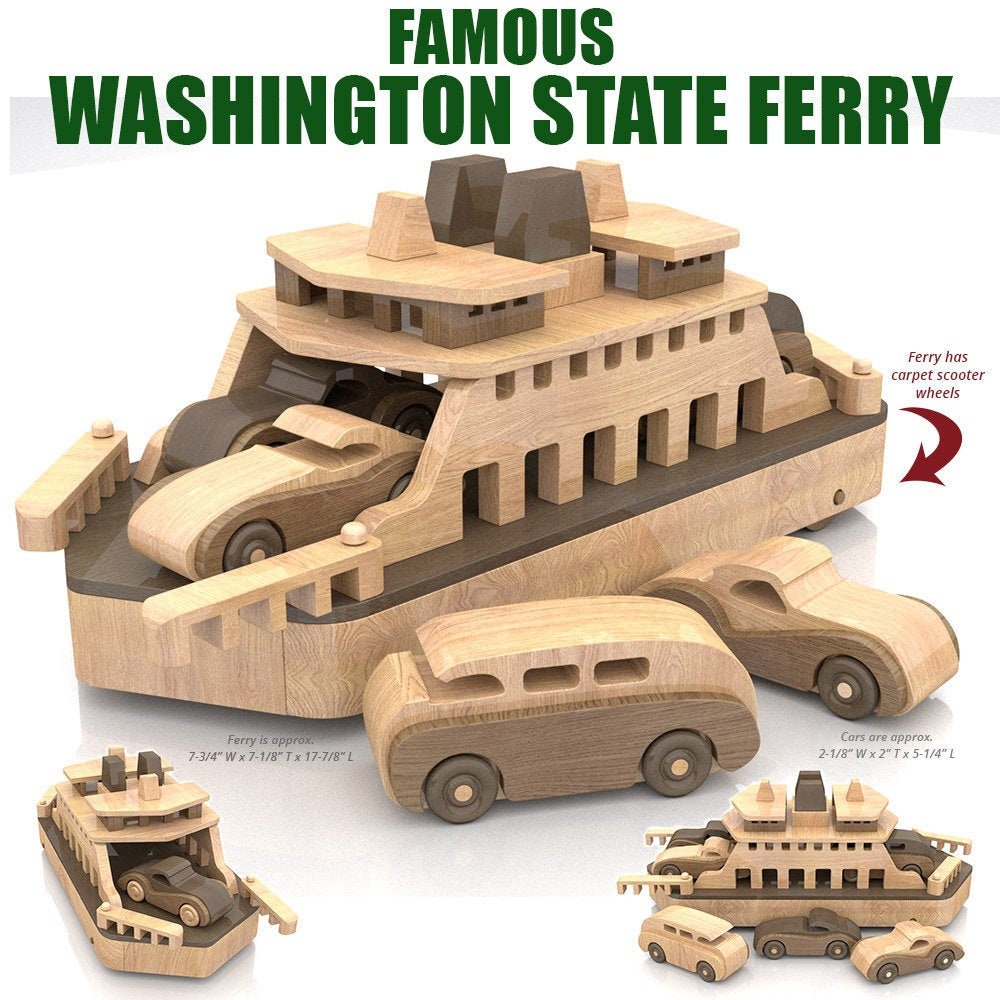 Famous Washington State Ferry Wood Toy Plans & Patterns PDF - Etsy