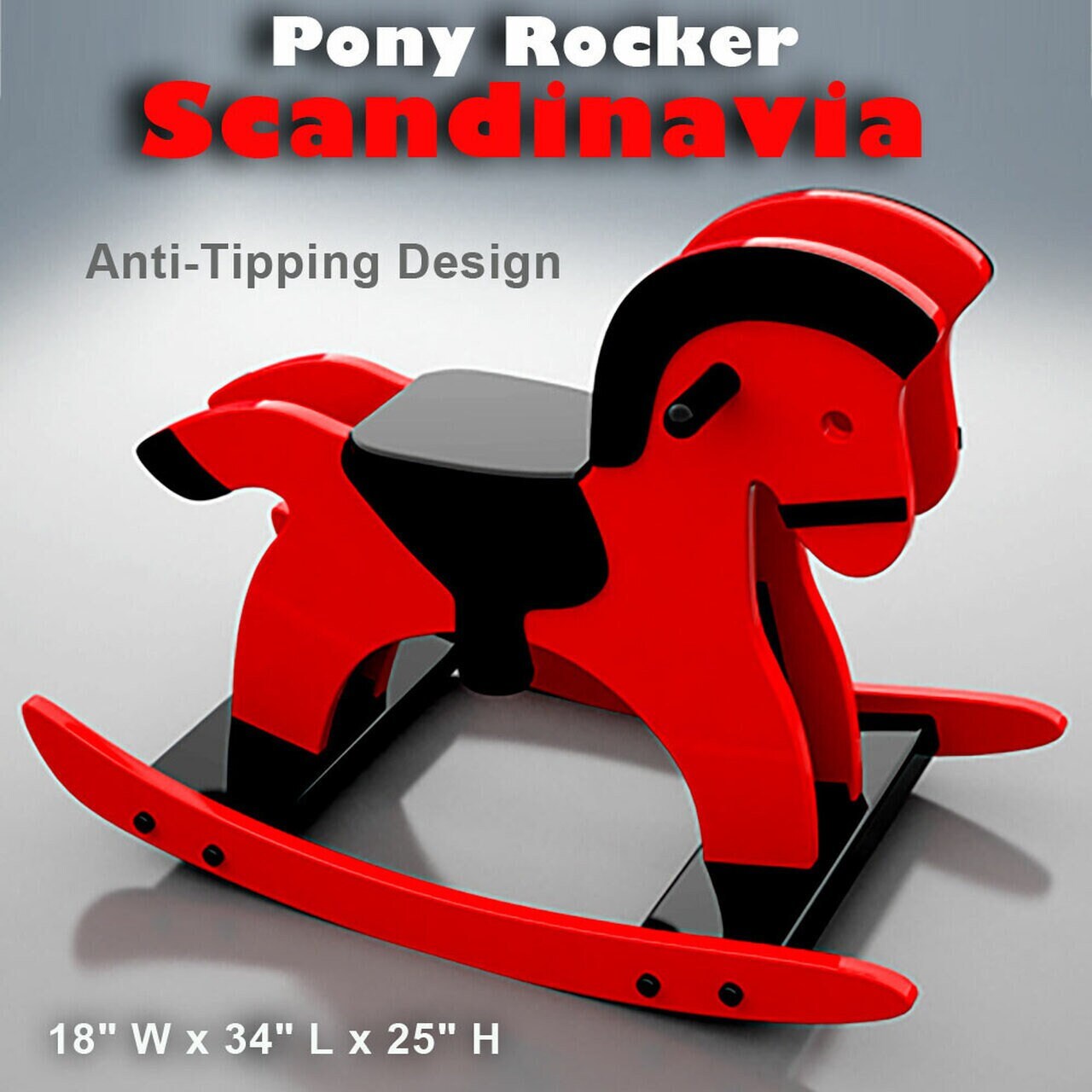 Pony Rocker Scandinavia Wood Toy Plans & Patterns PDF - Etsy
