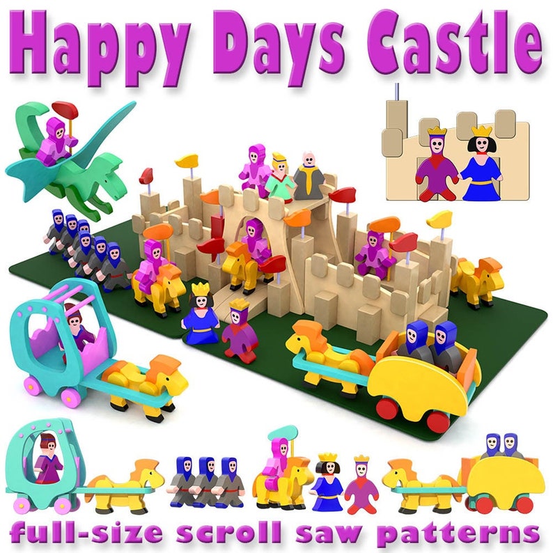 Happy Days Castle & Royals Play Set PDF Download - Etsy