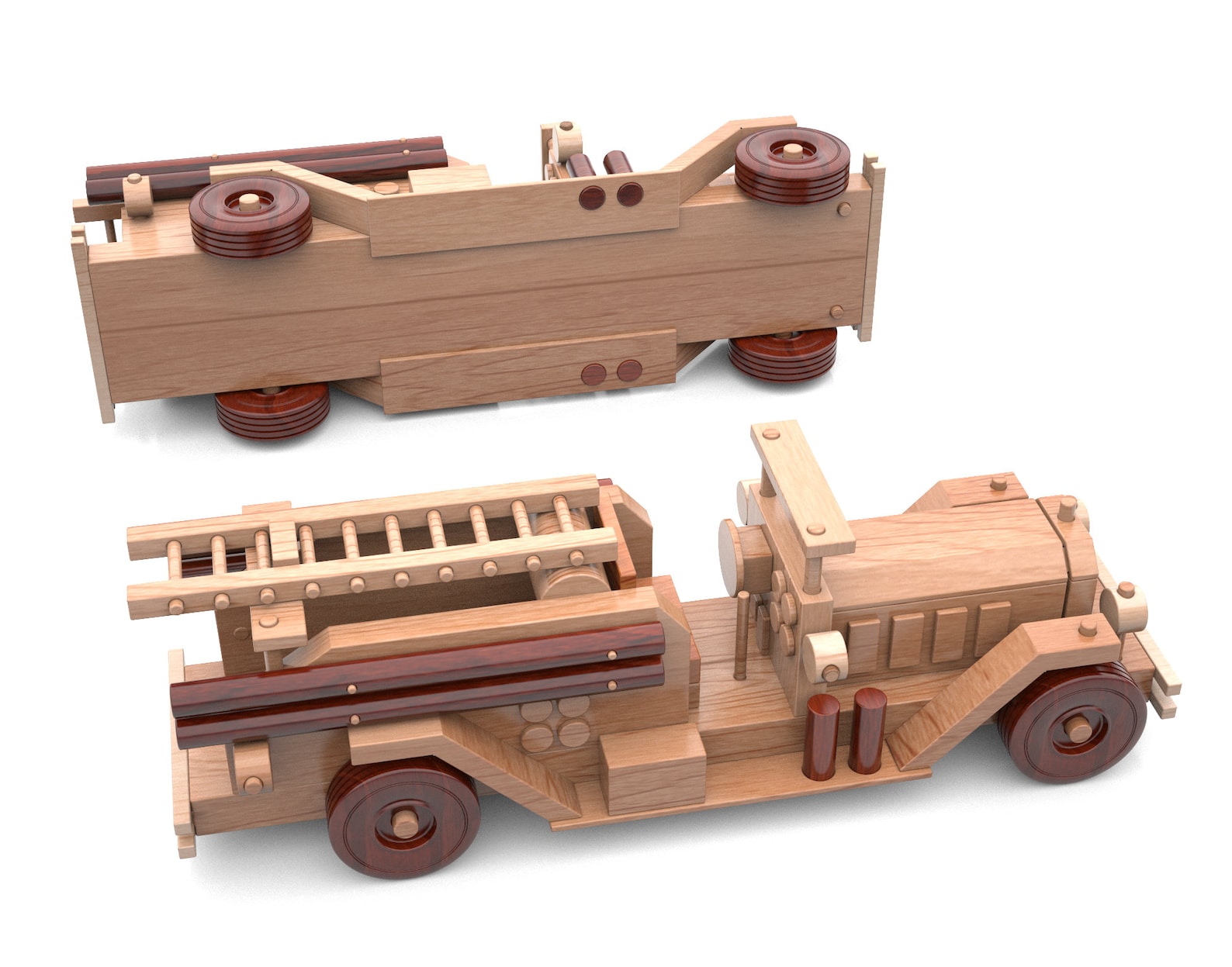 Table Saw Magic 1932 Fire Engine No. 36 Wood Toy Plans & Patterns (PDF ...