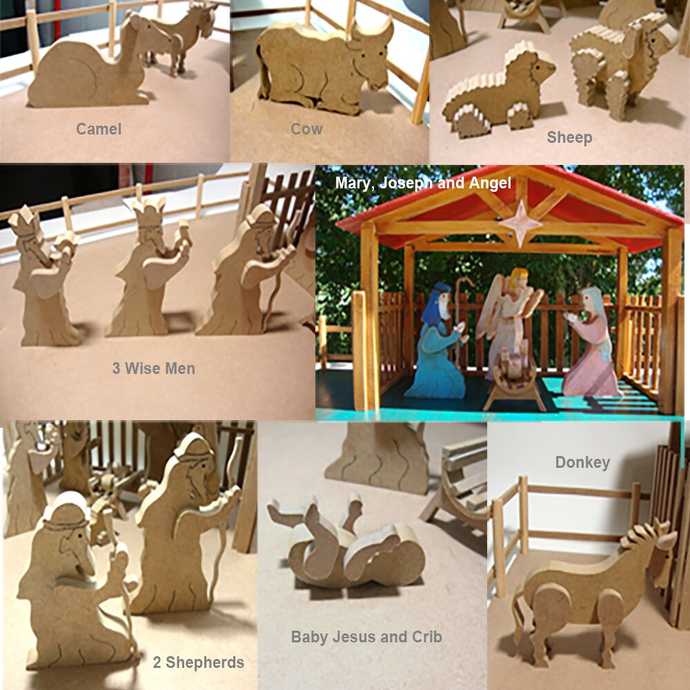 Brazilian Christmas Nativity Wood Toy Plans & Patterns PDF - Etsy
