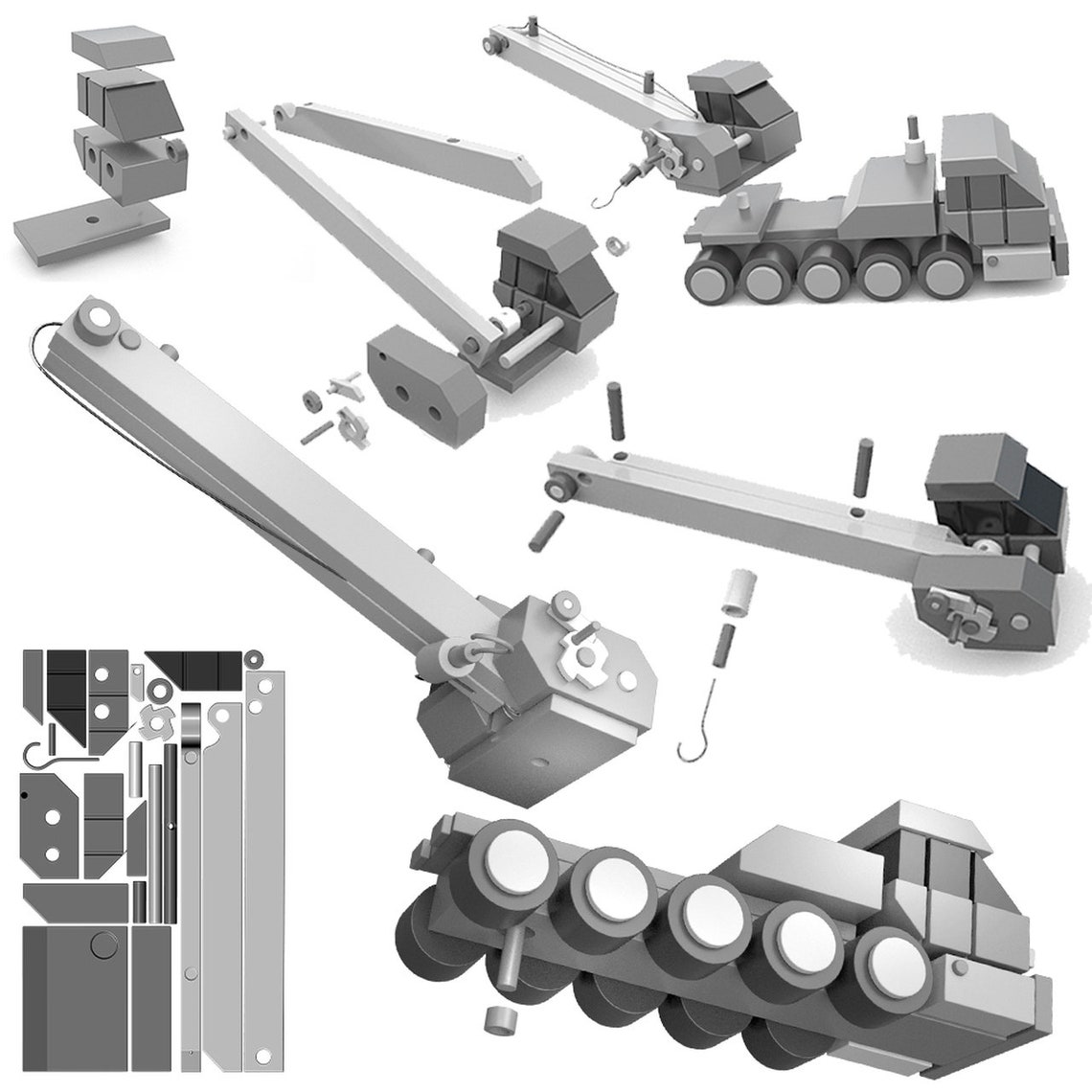Table Saw Magic Super Crane Wood Toy Plans & Patterns (PDF Download) - Etsy