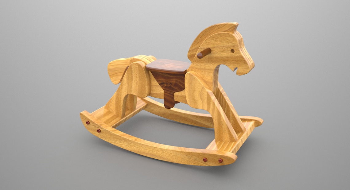 Antique 1890 Rocking Horse Quick n' Easy Heirloom | Etsy