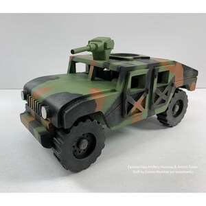 Famous Iraq Artillery Humvee & Ammo Supply Trailer Wood Toy Plans and ...