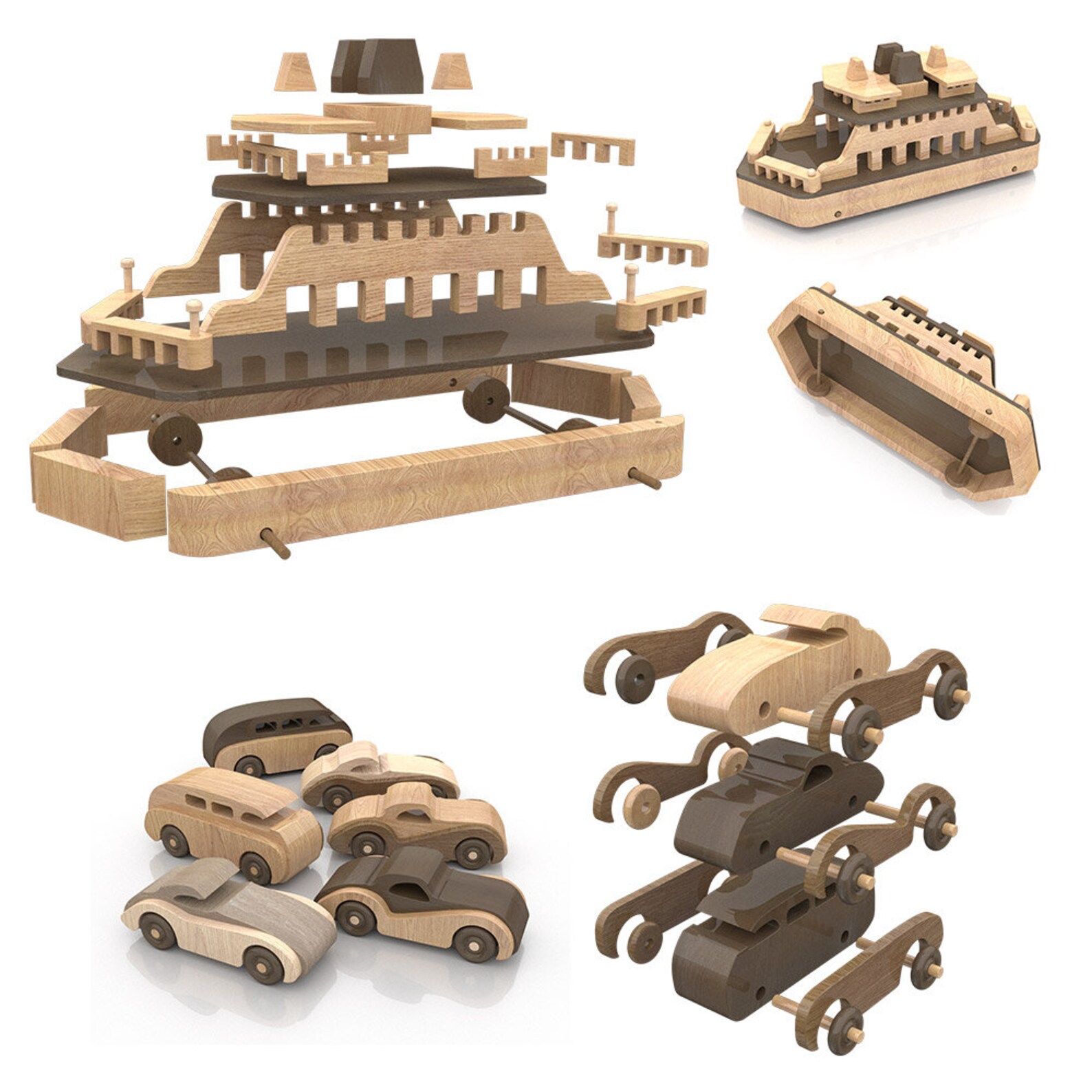 Famous Washington State Ferry Wood Toy Plans & Patterns (PDF Download ...