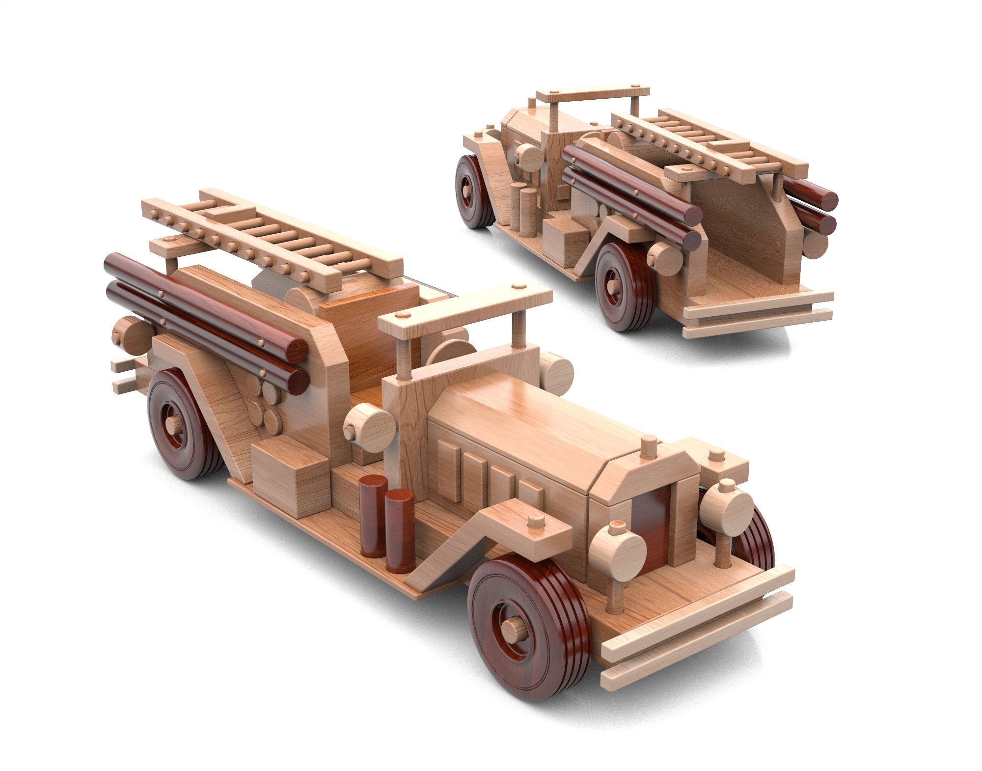 Table Saw Magic 1932 Fire Engine No. 36 Wood Toy Plans & Patterns (PDF ...
