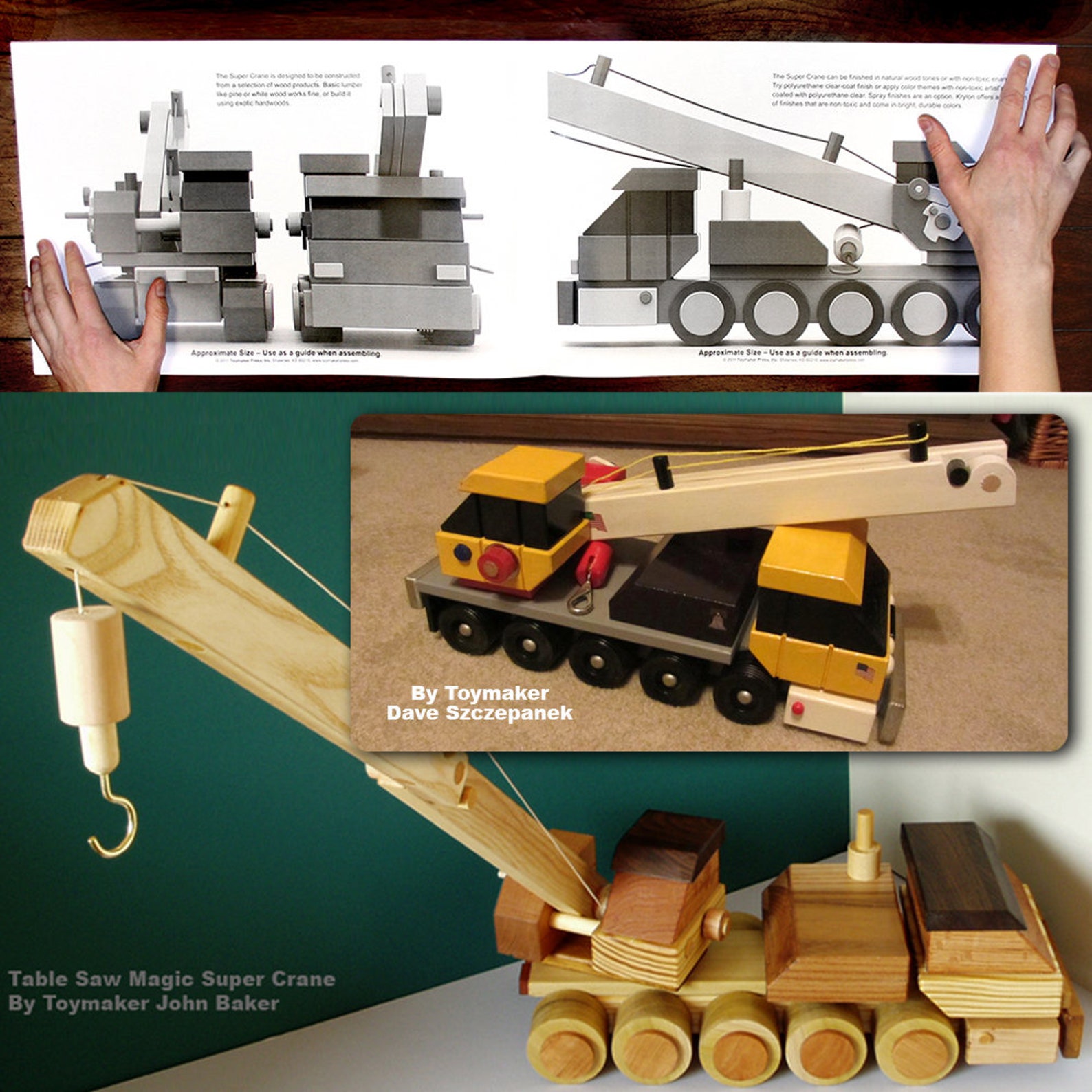 Table Saw Magic Super Crane Wood Toy Plans & Patterns (PDF Download) - Etsy