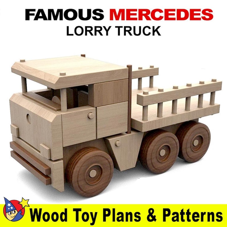 Famous Mercedes Lorry Truck Wood Toy Plan & Patterns (PDF Download) - Etsy