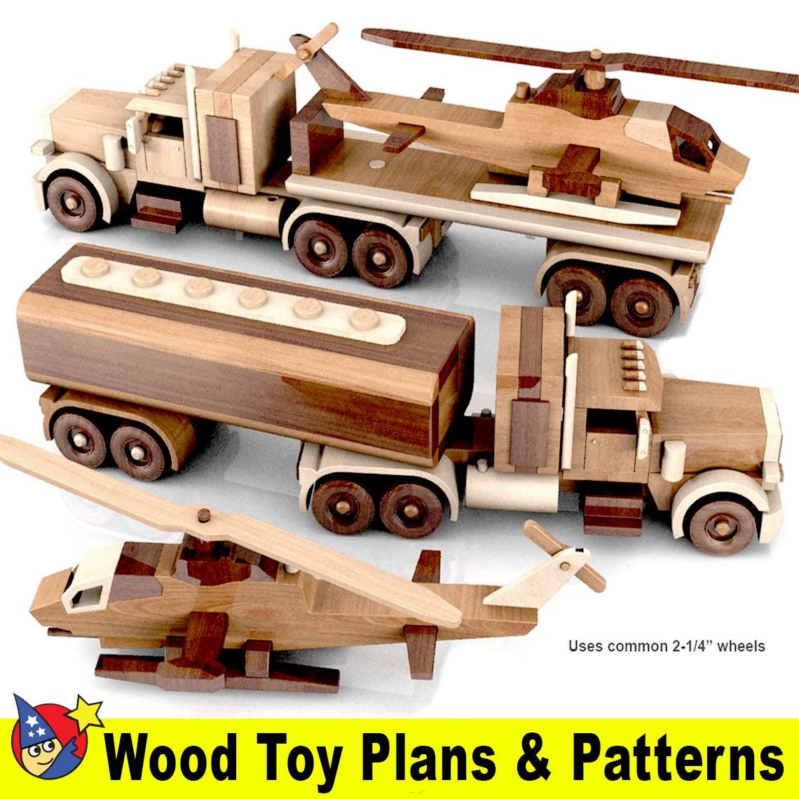 Peterbilt 389 Cobra Convoy Wood Toy Plans Patterns 4 PDF Downloads Etsy