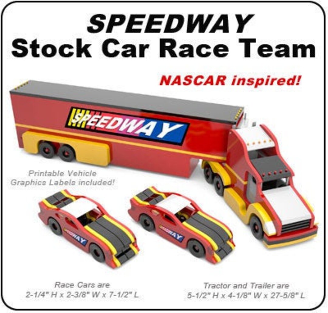 Speedway Stock Car Race Team PDF Download - Etsy