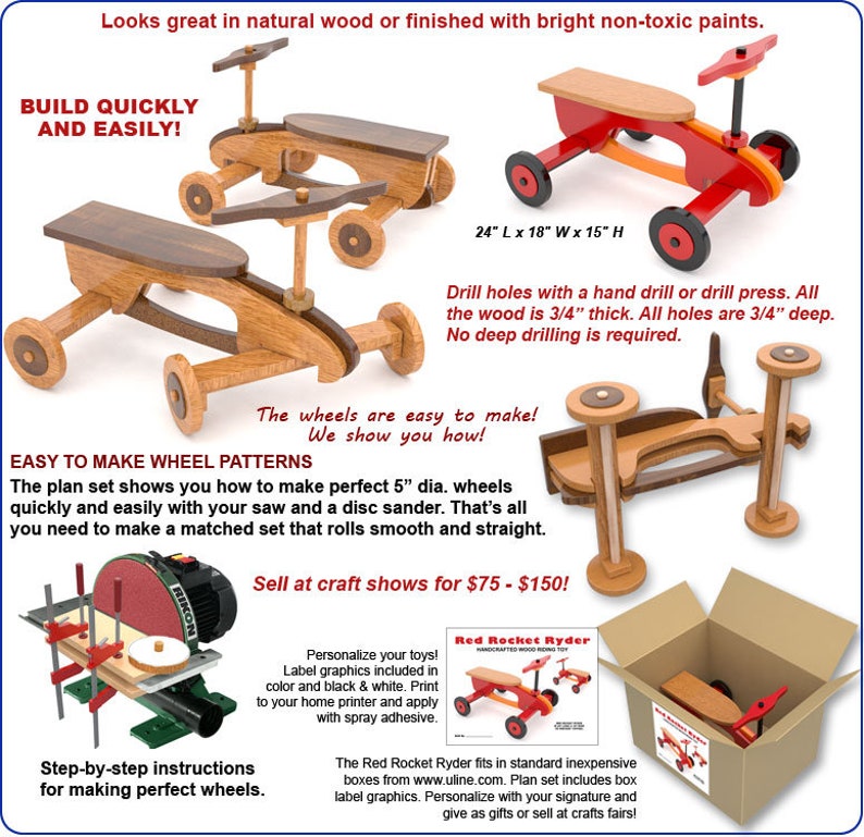 Quick & Easy Red Rocket Ryder PDF Download - Etsy