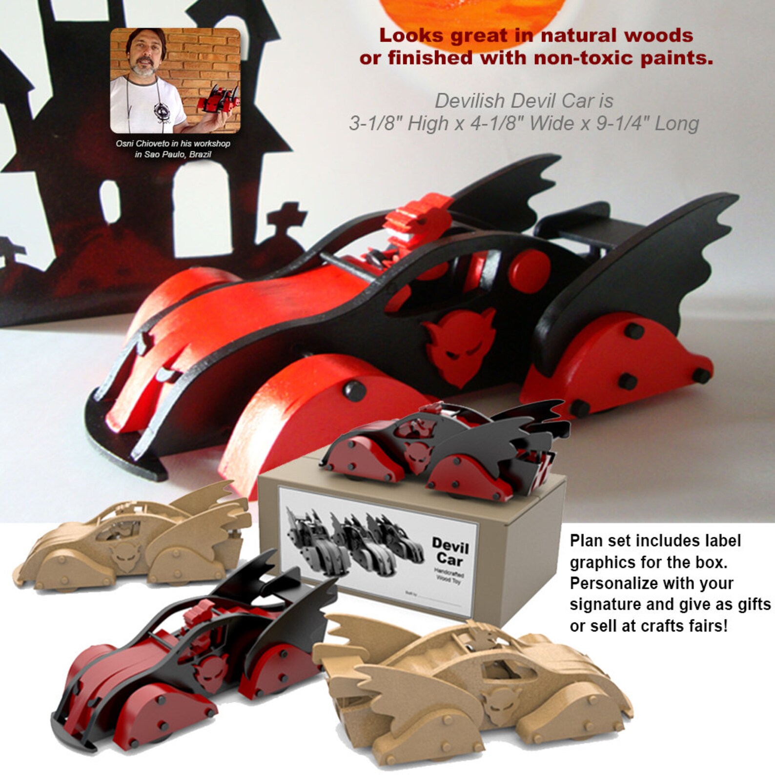 Osni's Devilish Devil Car PDF Download | Etsy