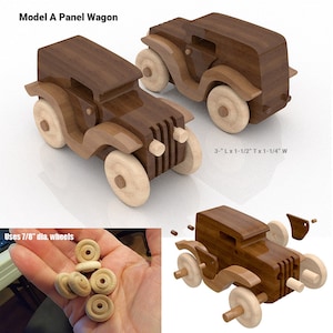 Six Mini Model A Cars Wood Toy Plans and Patterns (PDF Download + SVG ...