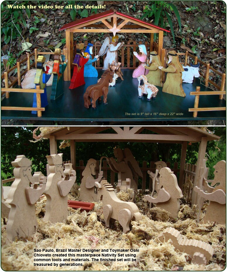 Brazilian Christmas Nativity Wood Toy Plans & Patterns PDF - Etsy