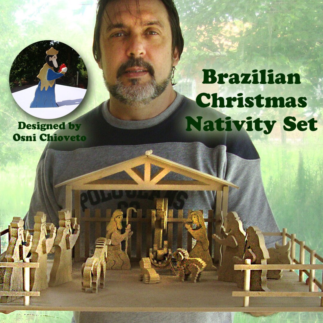 Brazilian Christmas Nativity Wood Toy Plans & Patterns PDF - Etsy