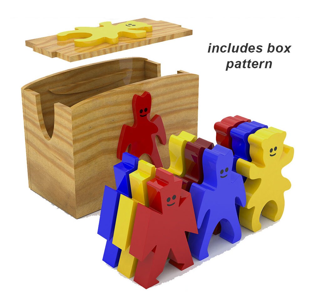 Balancing Circus Stackers & Box Wood Toy Plans and Patterns - Etsy