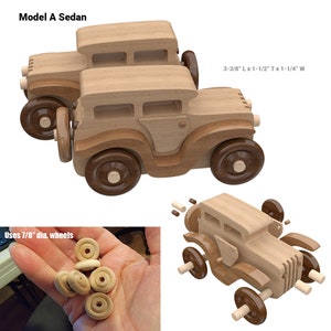 Six Mini Model A Cars Wood Toy Plans and Patterns (PDF Download + SVG ...
