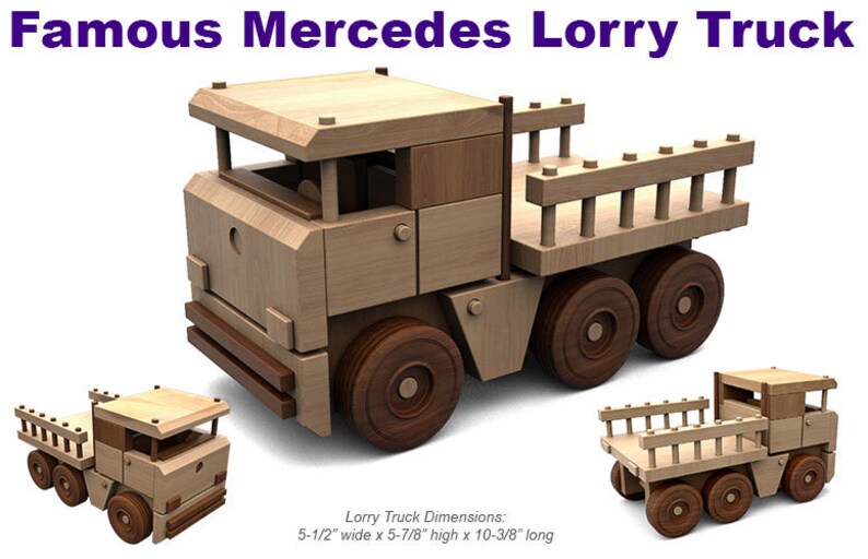 Famous Mercedes Lorry Truck Wood Toy Plan & Patterns PDF - Etsy