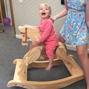 Antique 1890 Rocking Horse + Quick N' Easy Heirloom Rocking Horse Wood ...